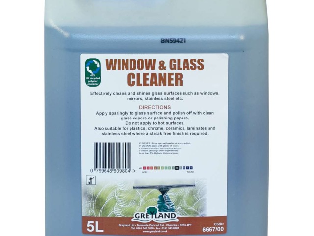 Window & Glass Cleaner 5Ltr | CHEMICALS | Gellings Isle of Man