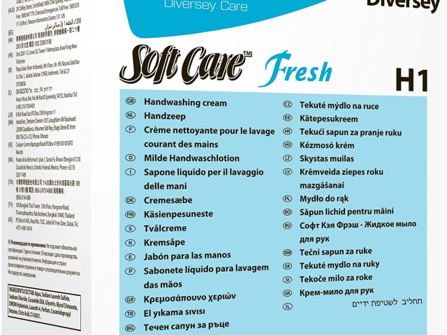 Soft Care Fresh H1 800ml | SOAP (HAND WASHING) | Gellings Isle of Man