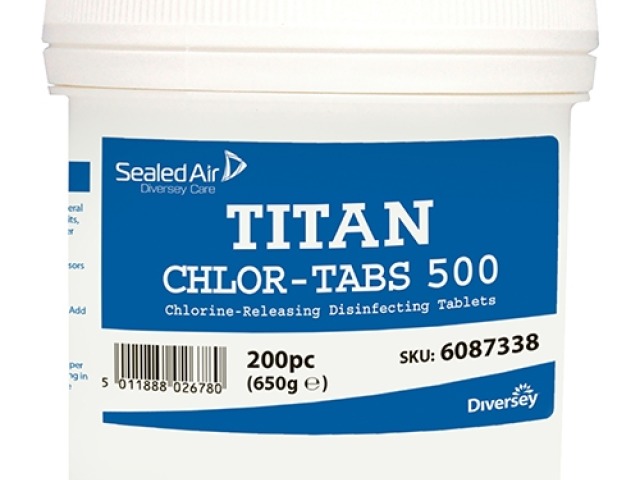Titan PLUS Chlor Tabs (x200) | SANITISING TABLETS | Gellings Isle of Man