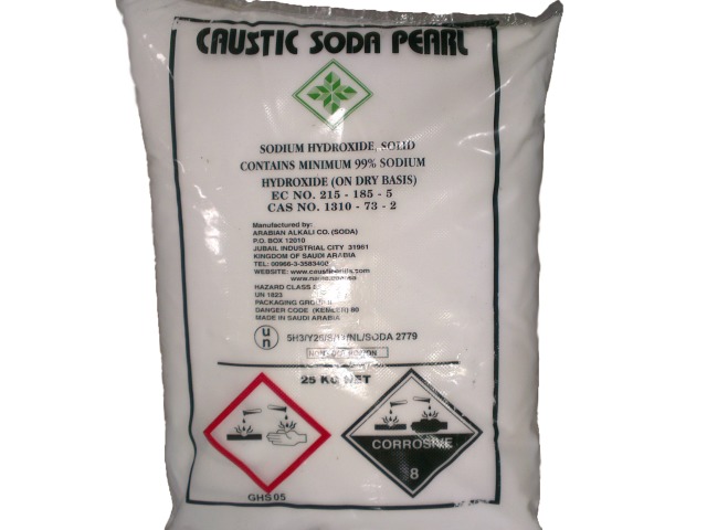 CAUSTIC SODA PEARL 25kg | BLEACHES & DISINFECTANTS | Gellings Isle of Man