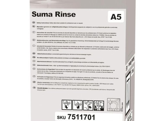 Suma Rinse Aid A5 Safepak 10ltr | RINSE AID | Gellings Isle of Man