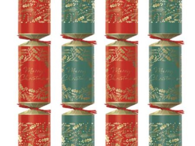 10" Festive Foliage Christmas Cracker | 9” & 10” Party Crackers ...