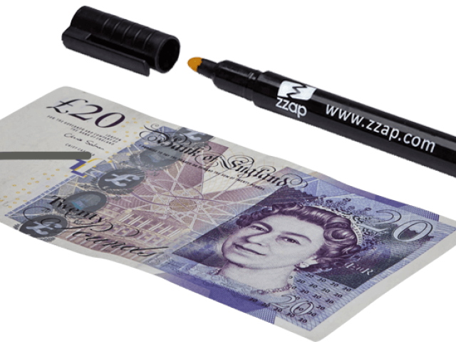 ZZap Counterfeit Bank Note Detector Pen D1 X1 | BARWARE | Gellings Isle ...