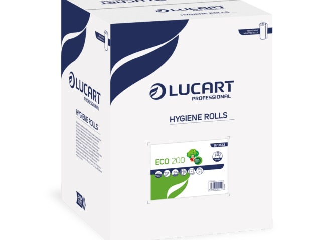 Lucart ECO 200 Embossed Couch Rolls 40m x 500mm (x12) | PAPER ROLLS ...